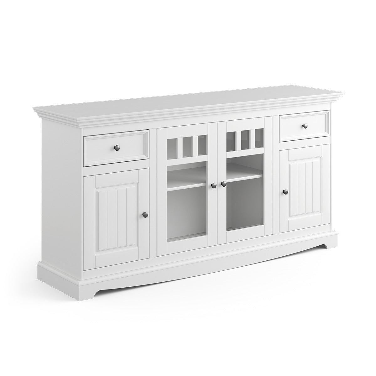Bologna Elegant Solid Wood Pine Chest of Drawers 4D | color white – Kiefer Massivholz