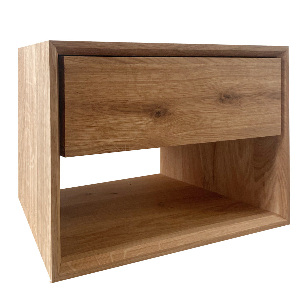 Arona solid wood oak bedside table Oiled oak