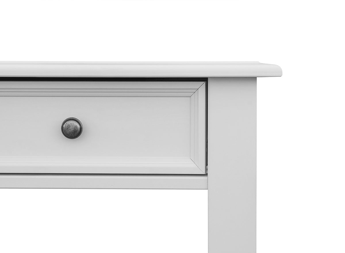 Bologna Elegant Solid Wood Pine Dressing Table color white